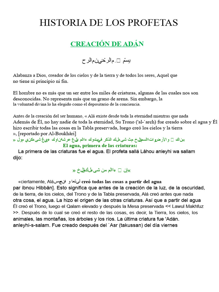 Creación de Adán: Historia y Significado | PDF | Satán | Adán