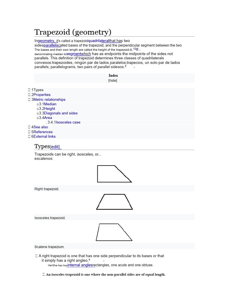 Trapezium | PDF | Triangle | Rectangle