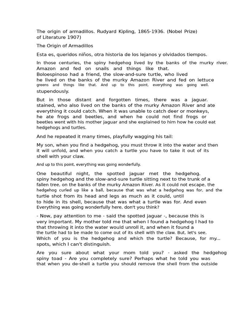 The Origin of Armadillos Explained | PDF