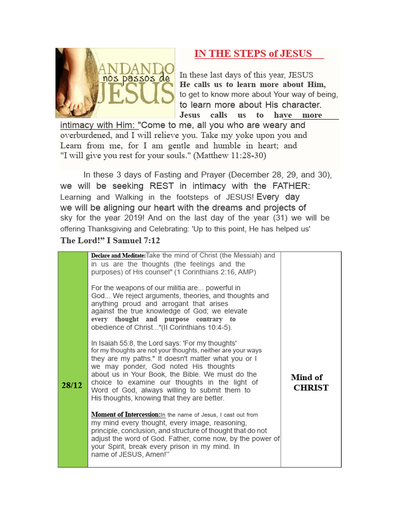 In The Steps of JESUS | PDF | Jesus | Thought