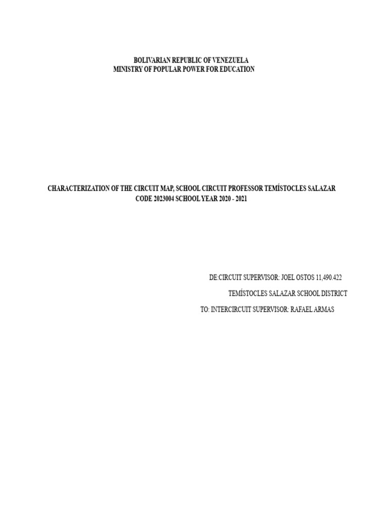 The school circuit 4 MAP OF THE CIRCUIT 2020 2021 | PDF