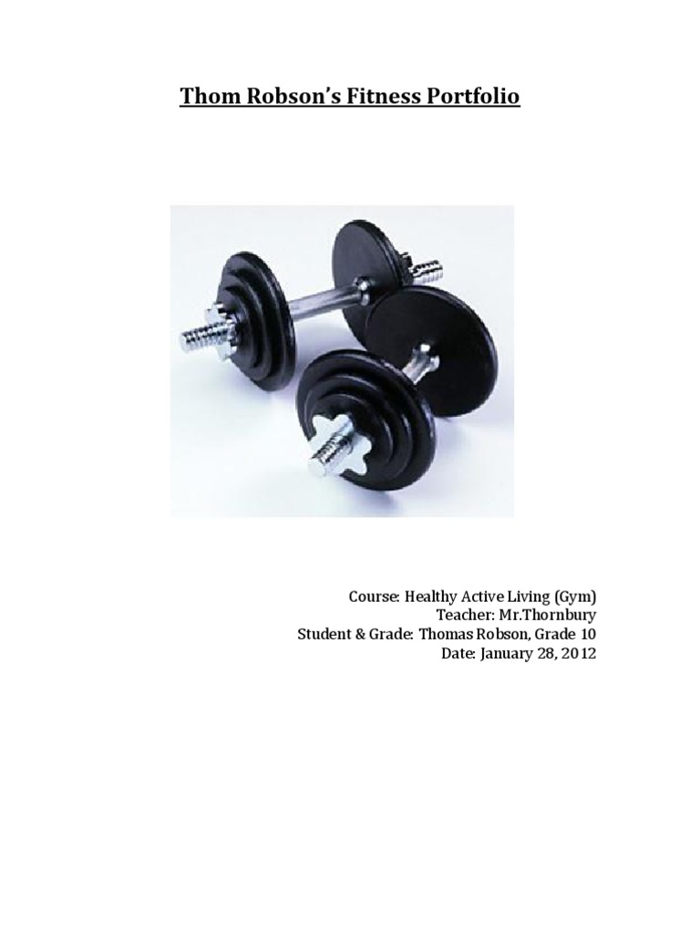 Fitness Portfolio | PDF | Sports | Physical Exercise