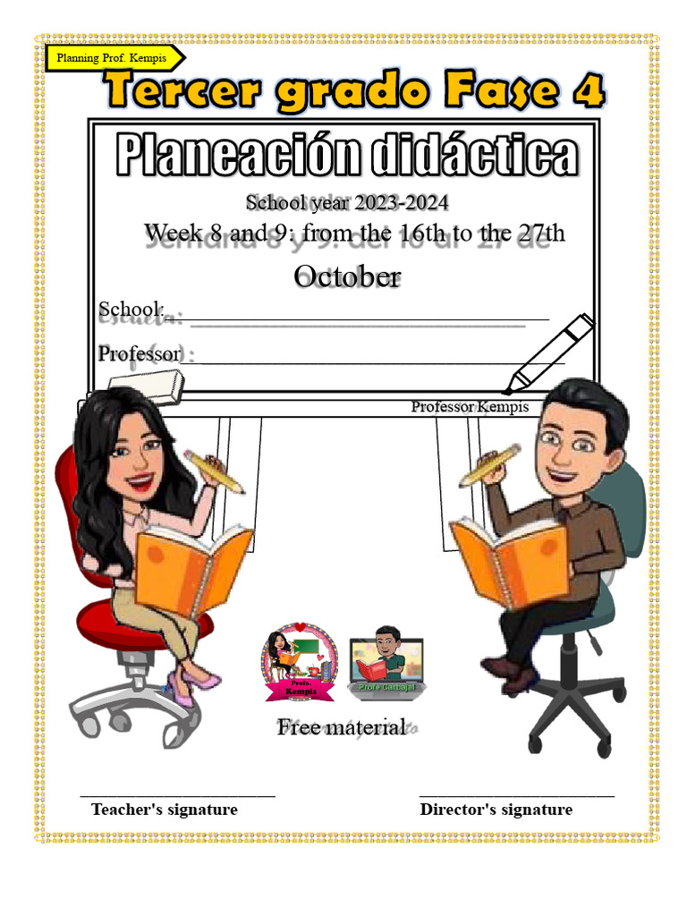 3rd Grade s8 and 9 Planning Teacher Kempis | PDF | Books | Knowledge