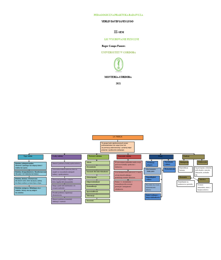 Mapa Koncepcyjny Rodziny | PDF