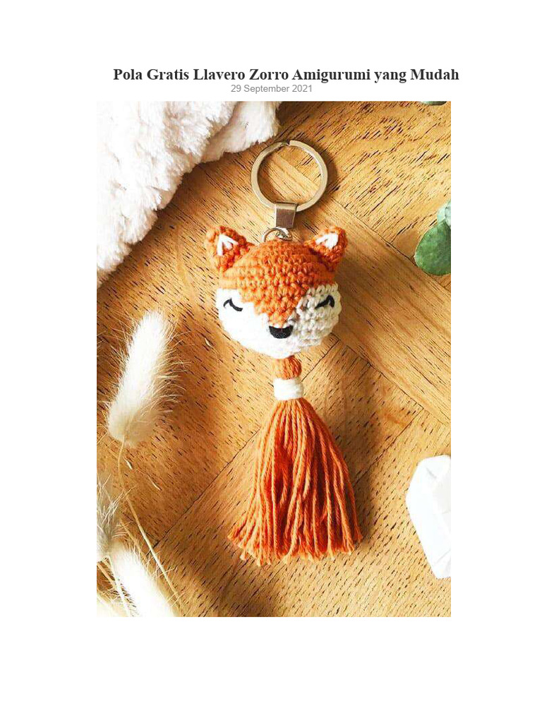Mudah-Kunci-Rubah-Amigurumi-Polanya-Gratis | PDF