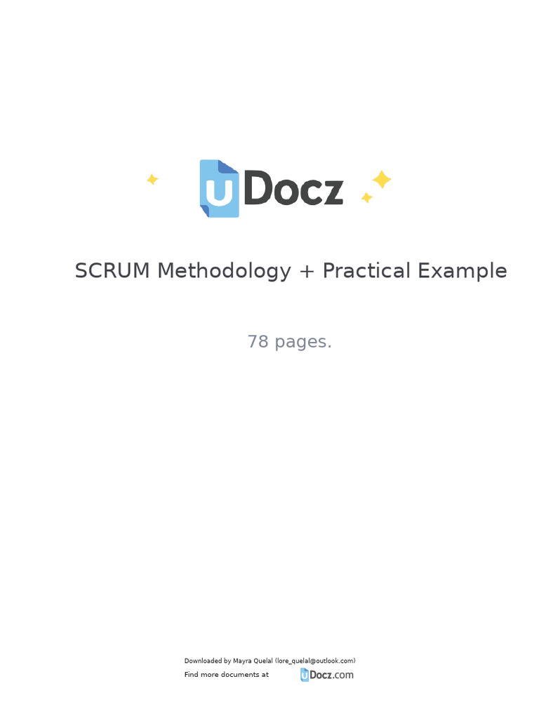 Scrum Methodology Overview and Example | PDF | Scrum (Software ...