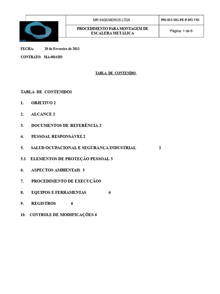 Montagem Escada Metálica | PDF | Guindaste (máquina)