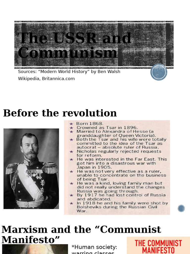 The USSR and Communism | PDF