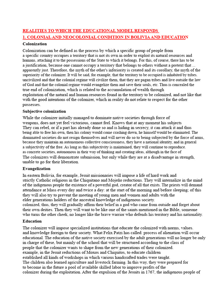Colonial Condition | PDF | Knowledge | Colonialism