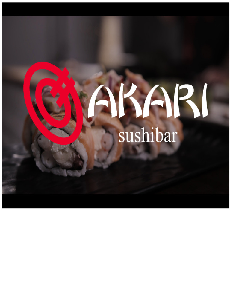 Menu Sushi Bar: Hidangan Lezat dan Variasi | PDF