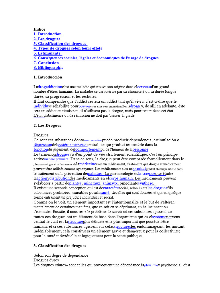 Comprendre les drogues et leurs effets | PDF | Cannabis (Drogue ...