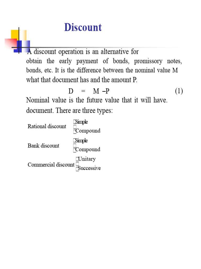 Discount | PDF | Discounting | Interest