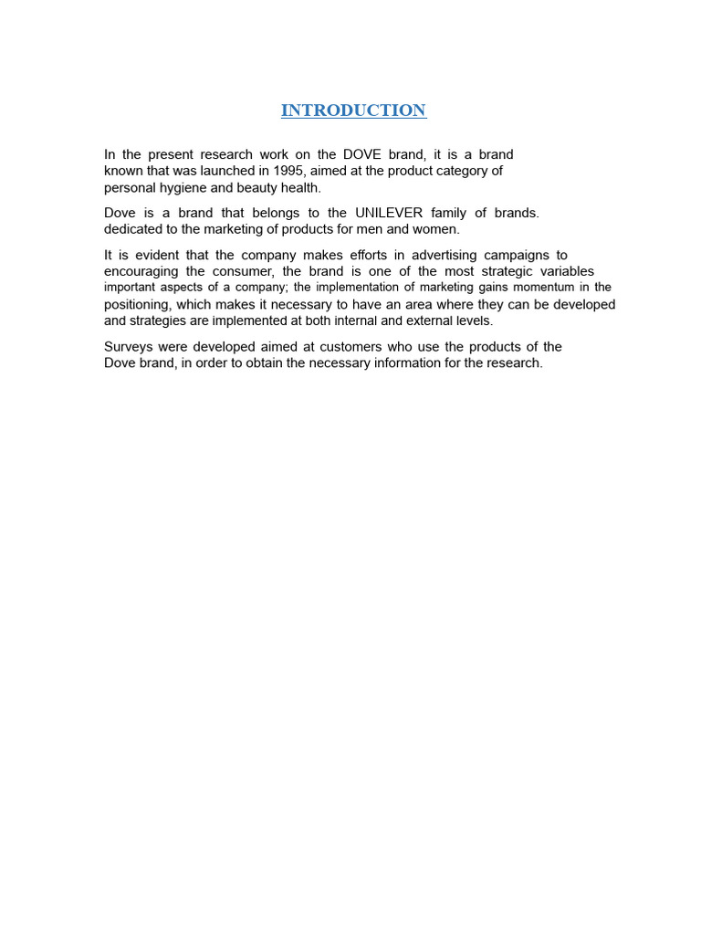 Introduction Dove | PDF