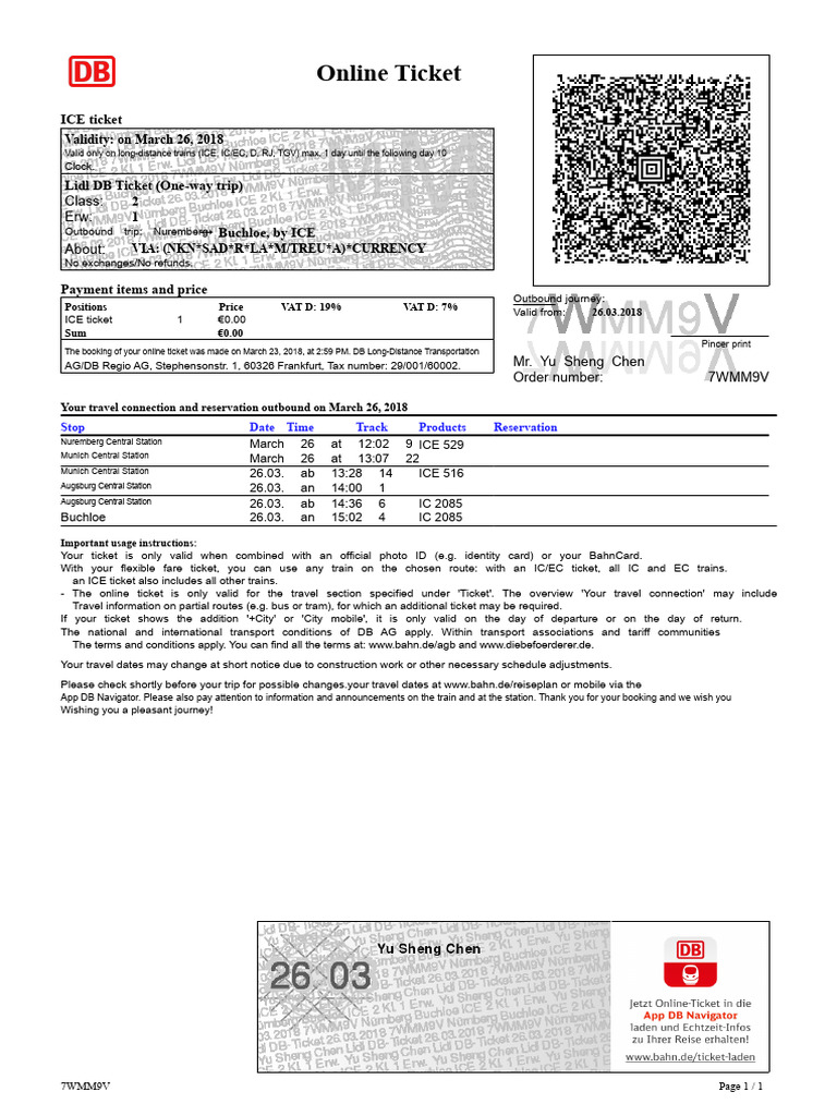 Ticket | PDF | Transport | Payments