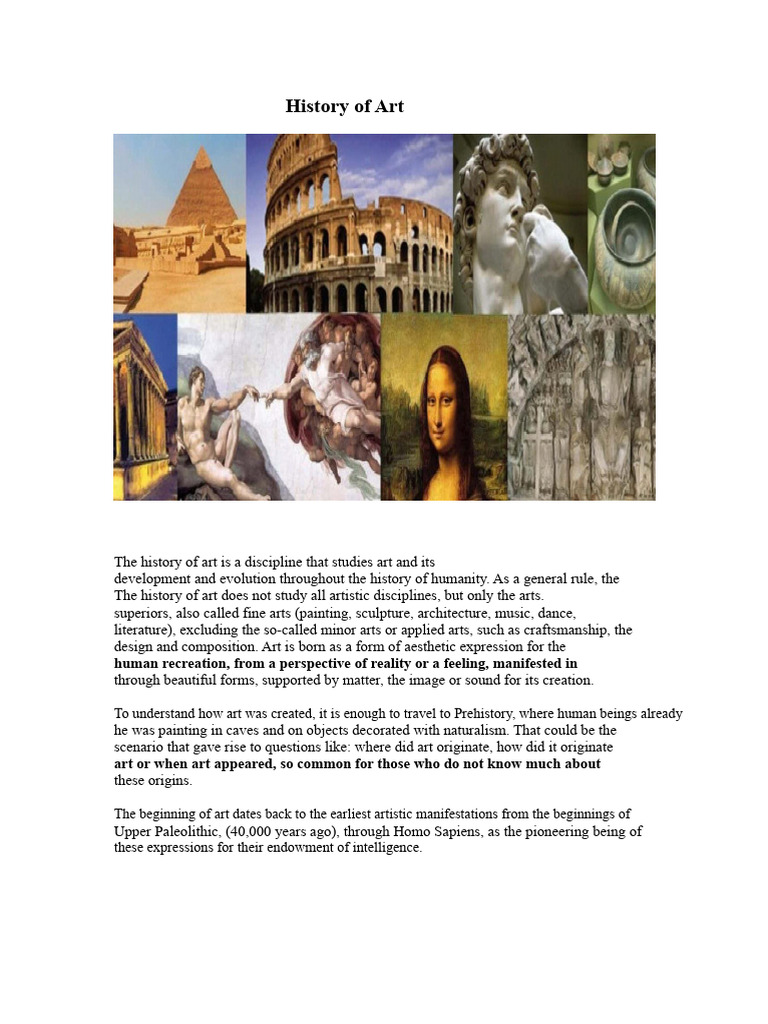 Evolution of Art Through History | PDF | The Arts | Ancient History