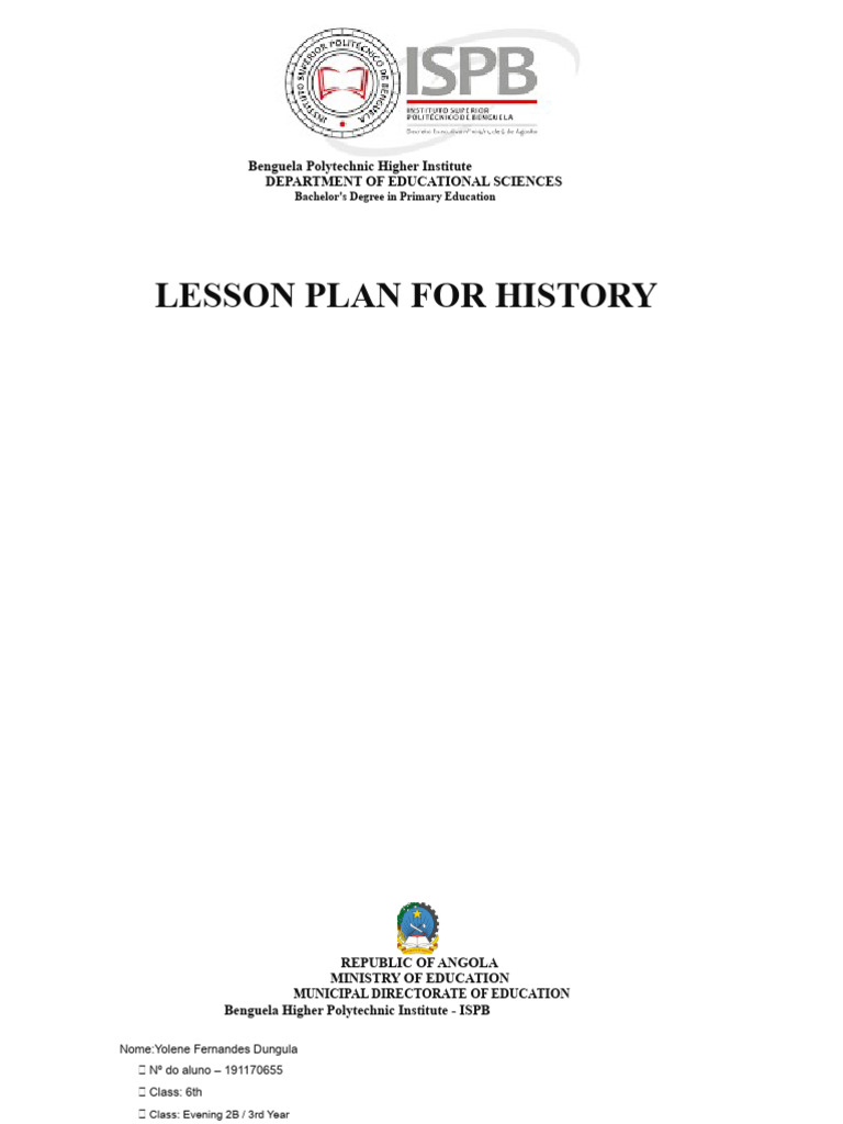 History Lesson Plan: Slave Trade in Africa | PDF | Slavery