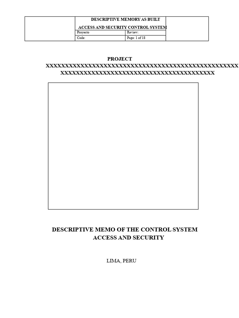 8.1.1 Descriptive Memo Access Control System | PDF | Access Control ...