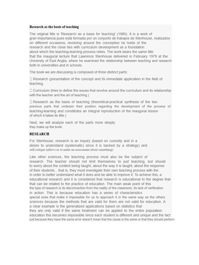 Research-Driven Teaching Strategies | PDF | Curriculum | Teachers