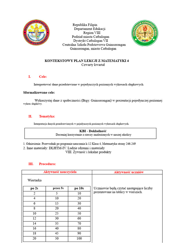 Q4-Cot Matematyka | PDF