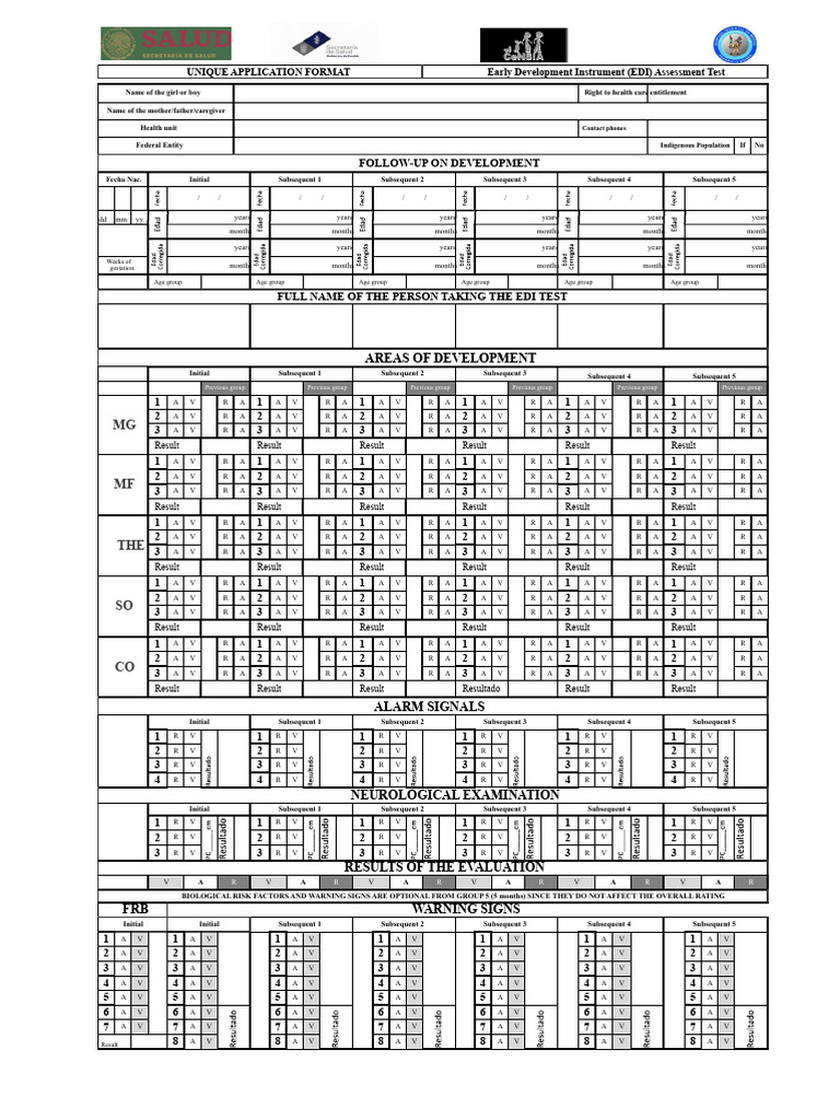 Unique EDI Application Format | PDF | Behavioural Sciences | Childhood