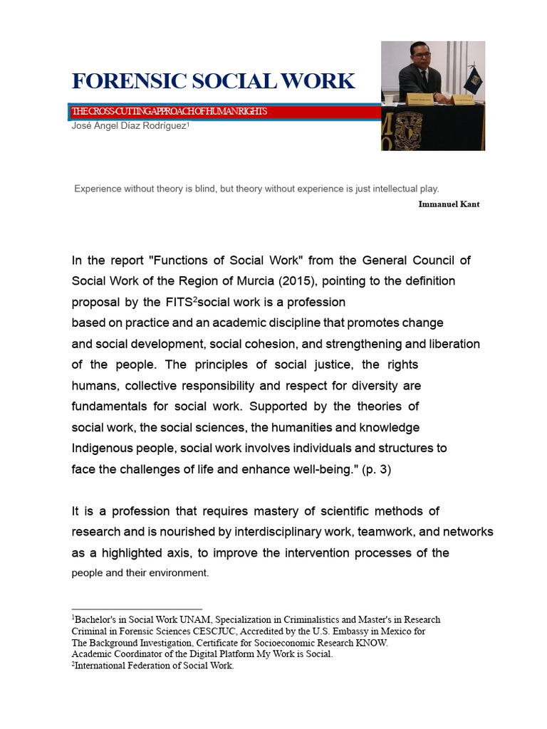 Forensic Social Work and Human Rights | PDF | Social Work | Expert