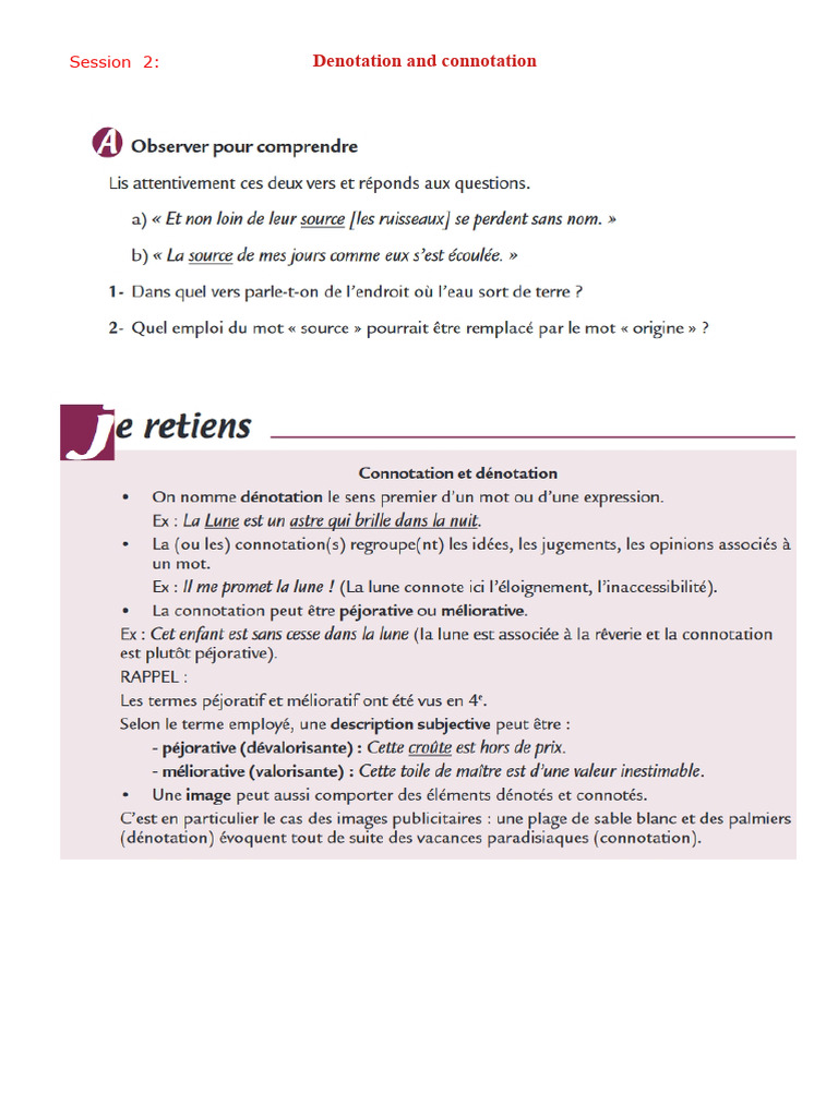 Denotation-Connotation CORRECTED | PDF