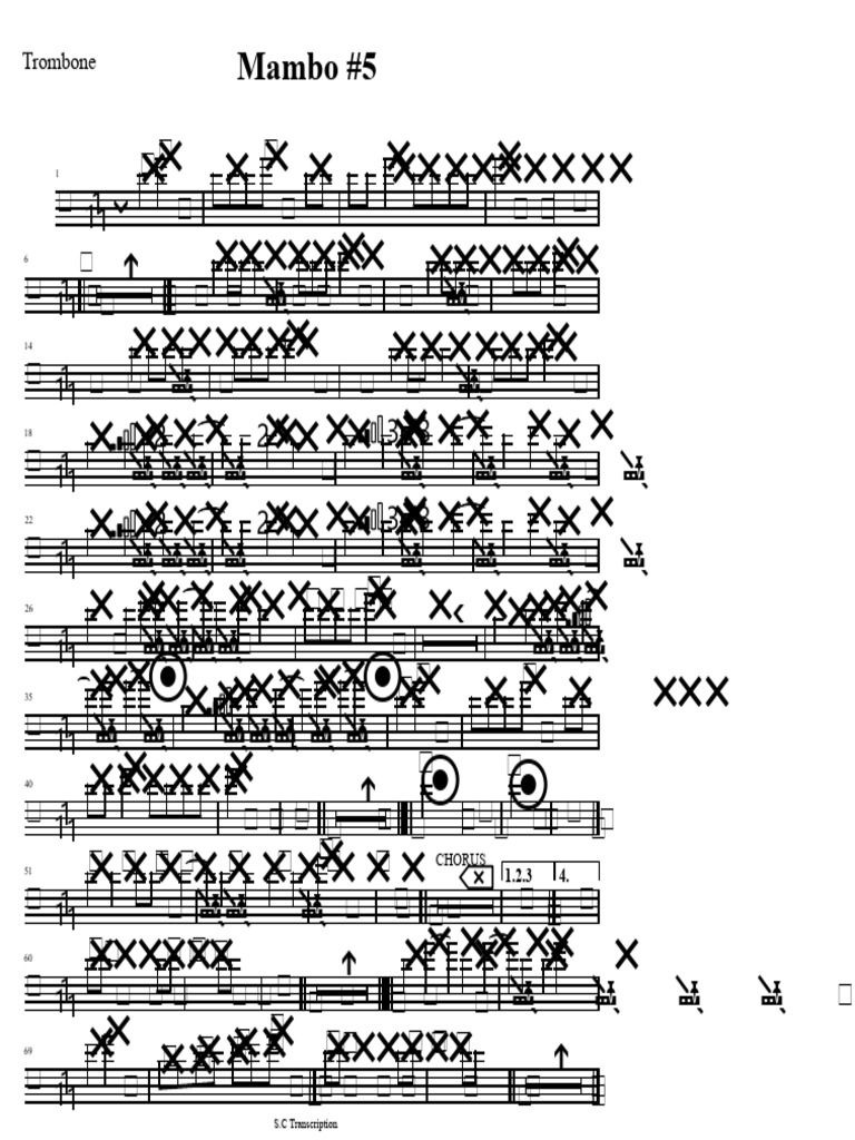 Mambo #5-Trombone | PDF