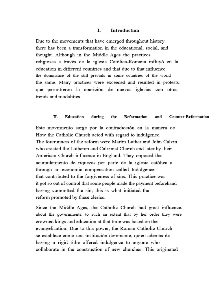 Reformation and Counter-Reformation Overview | PDF | Protestantism ...