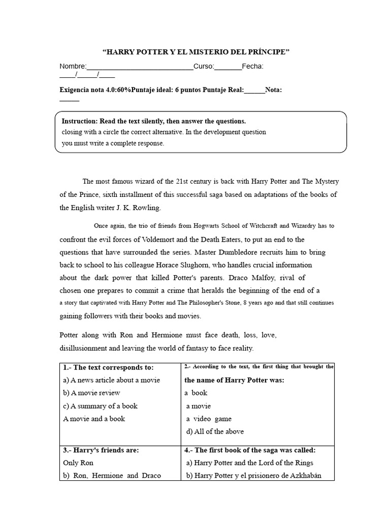 2 - Reading Comprehension | PDF