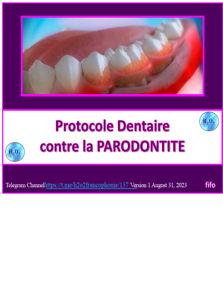 Dental Protocol for Periodontitis Care | PDF | Periodontology | Toothbrush