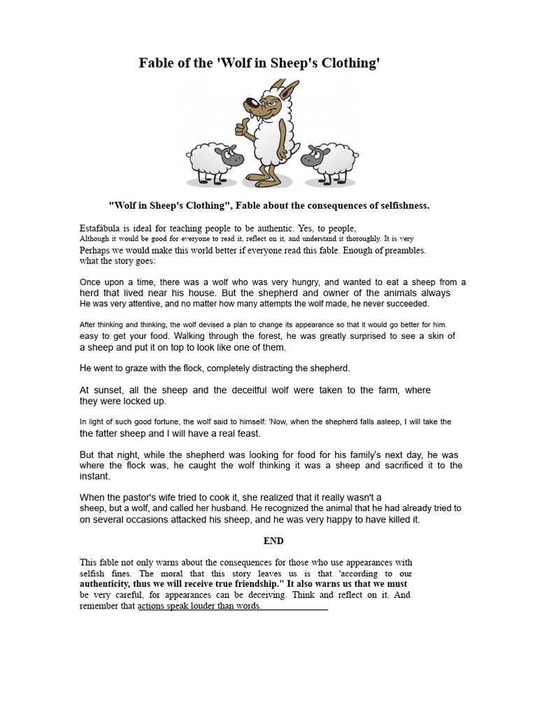 FABLE THE WOLF.doc | PDF