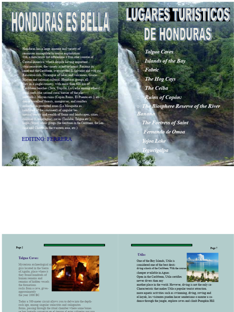 Explore Honduras: Top Tourist Attractions | PDF