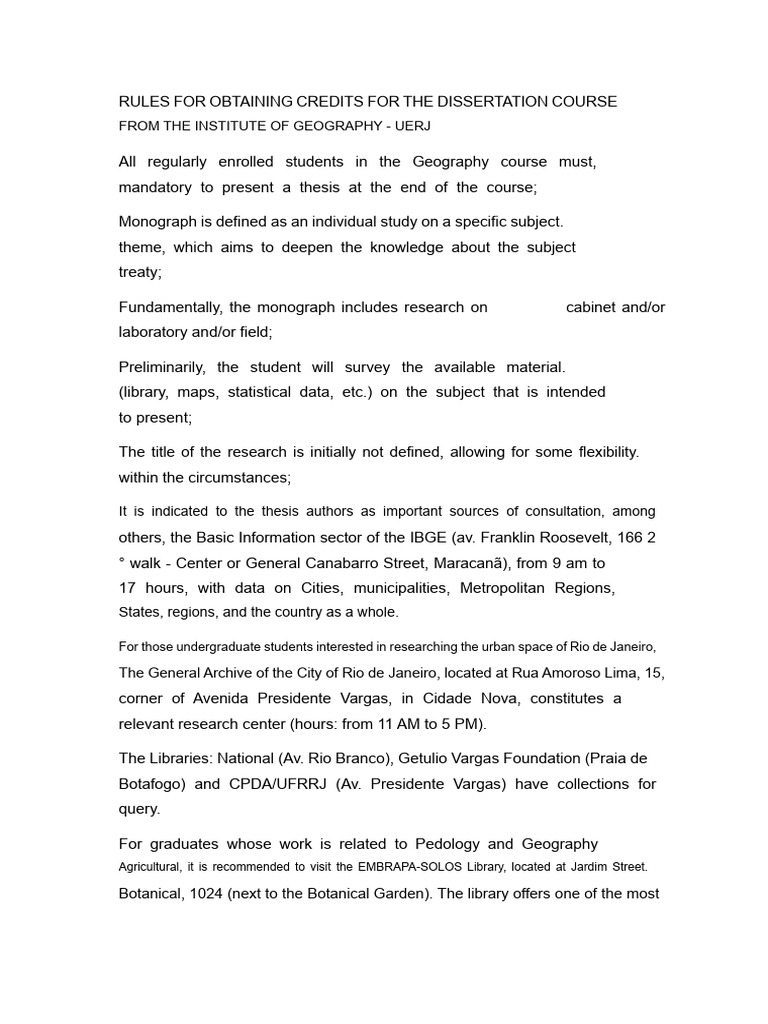 CEDERJ EAD Monograph Standards | PDF | Thesis