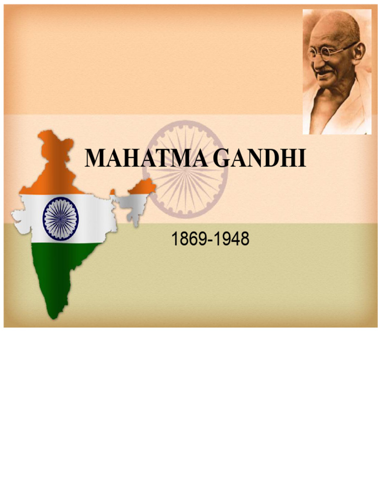 Vida y legado de Mahatma Gandhi | PDF | Mahatma Gandhi | Movimiento de ...