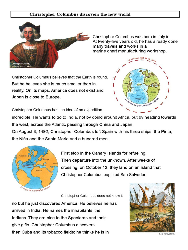 Christopher Columbus Discovering The New World | PDF | Christopher ...