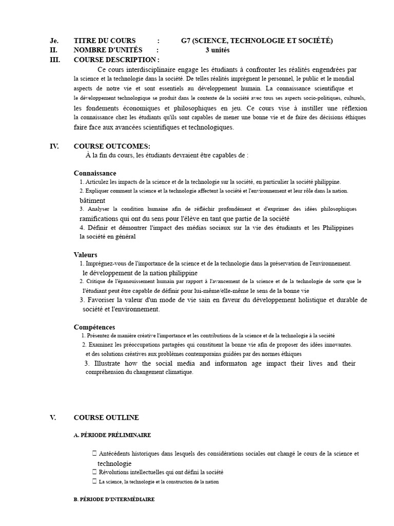 Science, Technologie et Société en G7 | PDF | Science | Connaissances