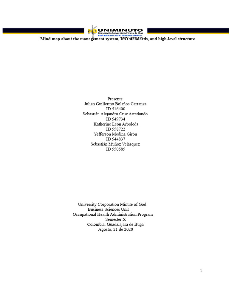ISO 9001 Management System Mind Map | PDF | Quality Management ...