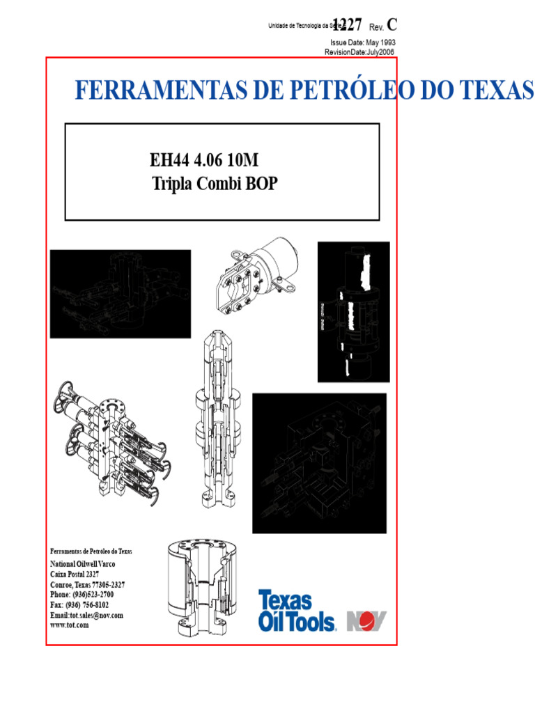 4.06 EH 10M TRIPLE COMBI BOP | PDF | Válvula | Poço de petróleo