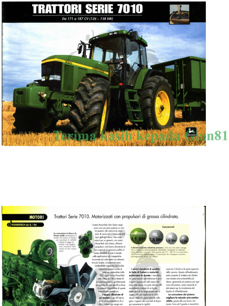 John Deere Seri 7010 | PDF