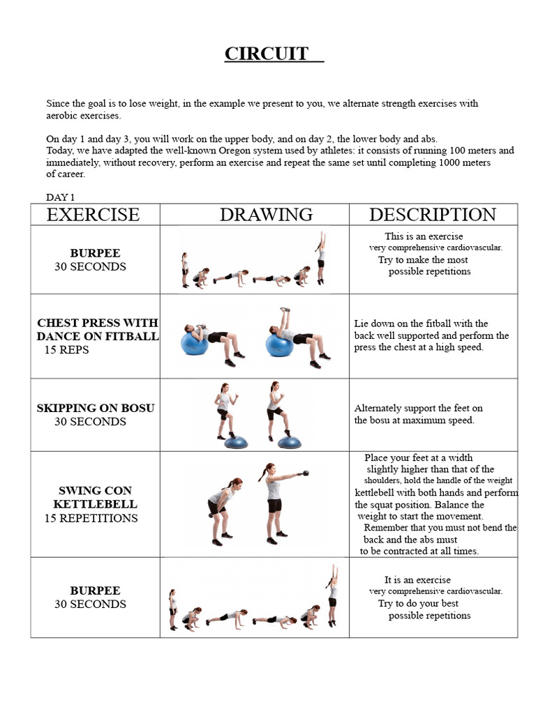 Circuit | PDF | Kettlebell | Strength Training