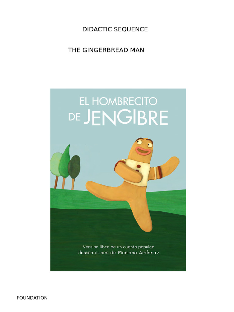 DIDACTIC SEQUENCE THE GINGERBREAD MAN 1st YEAR | PDF | Reading ...