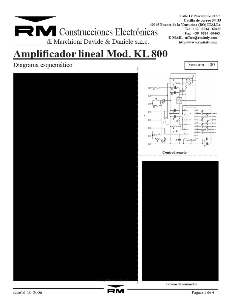 ManualDeServicio RM KL800 ESP ITA PDF | PDF