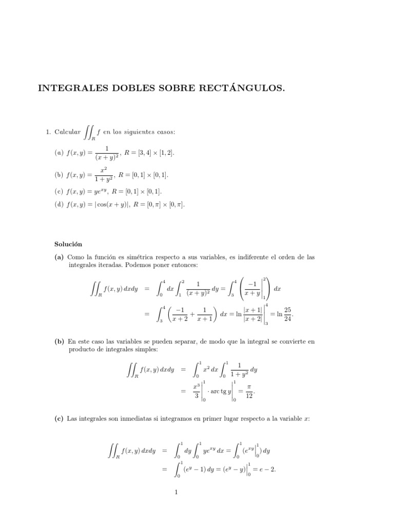Solucionario de Mate 2 | PDF | Integral | Enseñanza de matemática