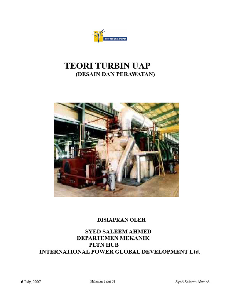 Teori Turbin Uap | PDF