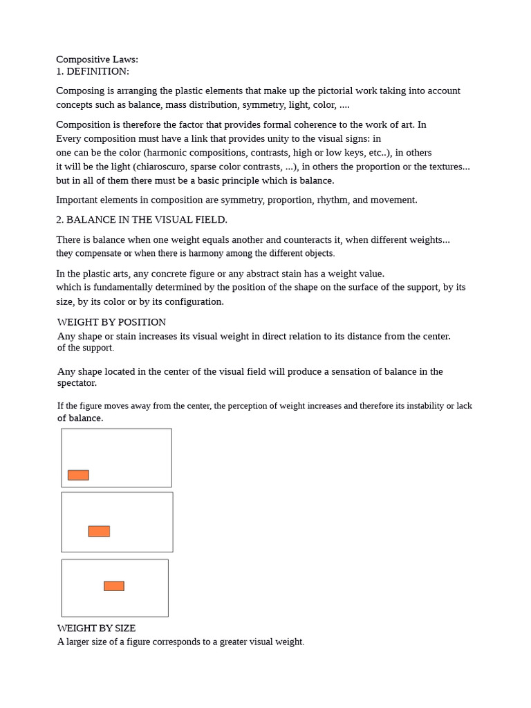 Compositive Laws | PDF | Composition (Visual Arts) | Symmetry