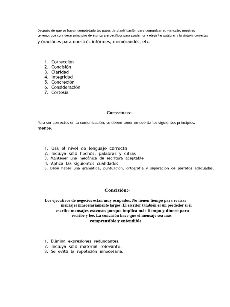 7 Cs de La Comunicación Efectiva - Notas Preparadas Por SM | PDF | Comunicación | Escritores