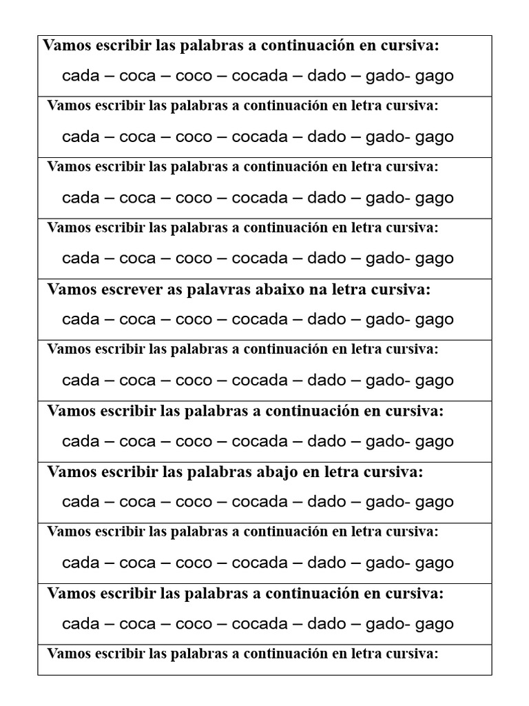 Palabras y Nombres en Cursiva | PDF