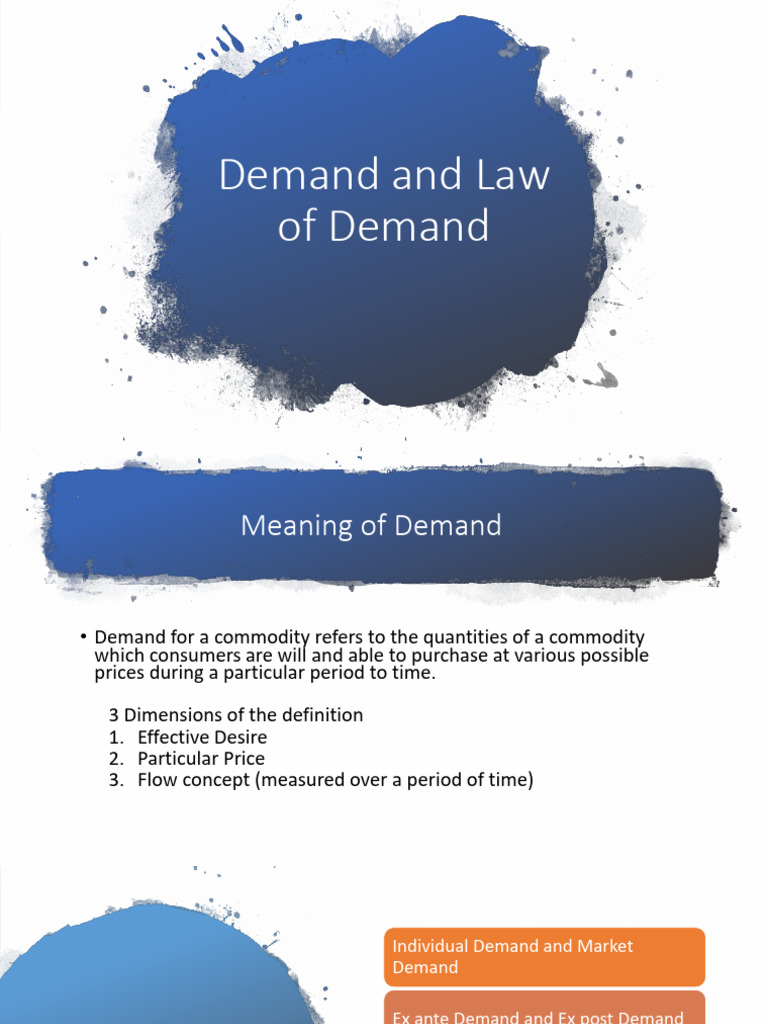 Demand and Law of Demand | PDF | Demand | Demand Curve