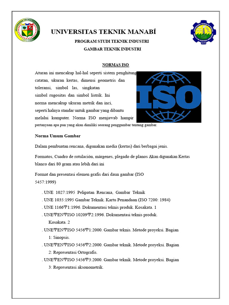 Panduan Norma ISO Gambar Teknik | PDF
