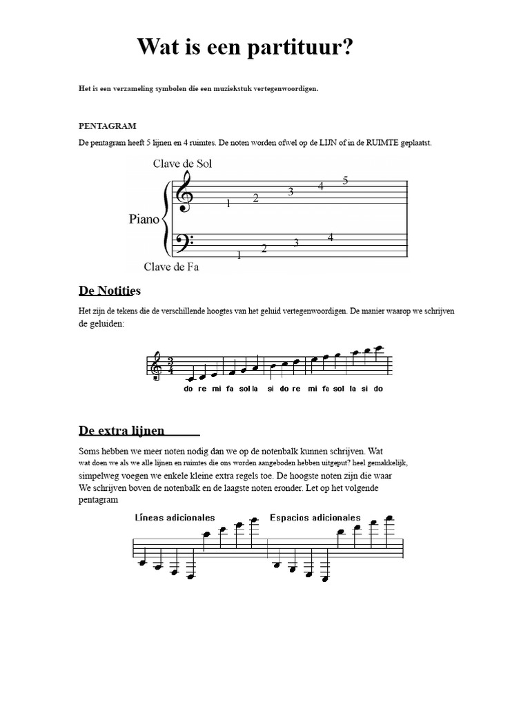 Leren Noten Lezen | PDF